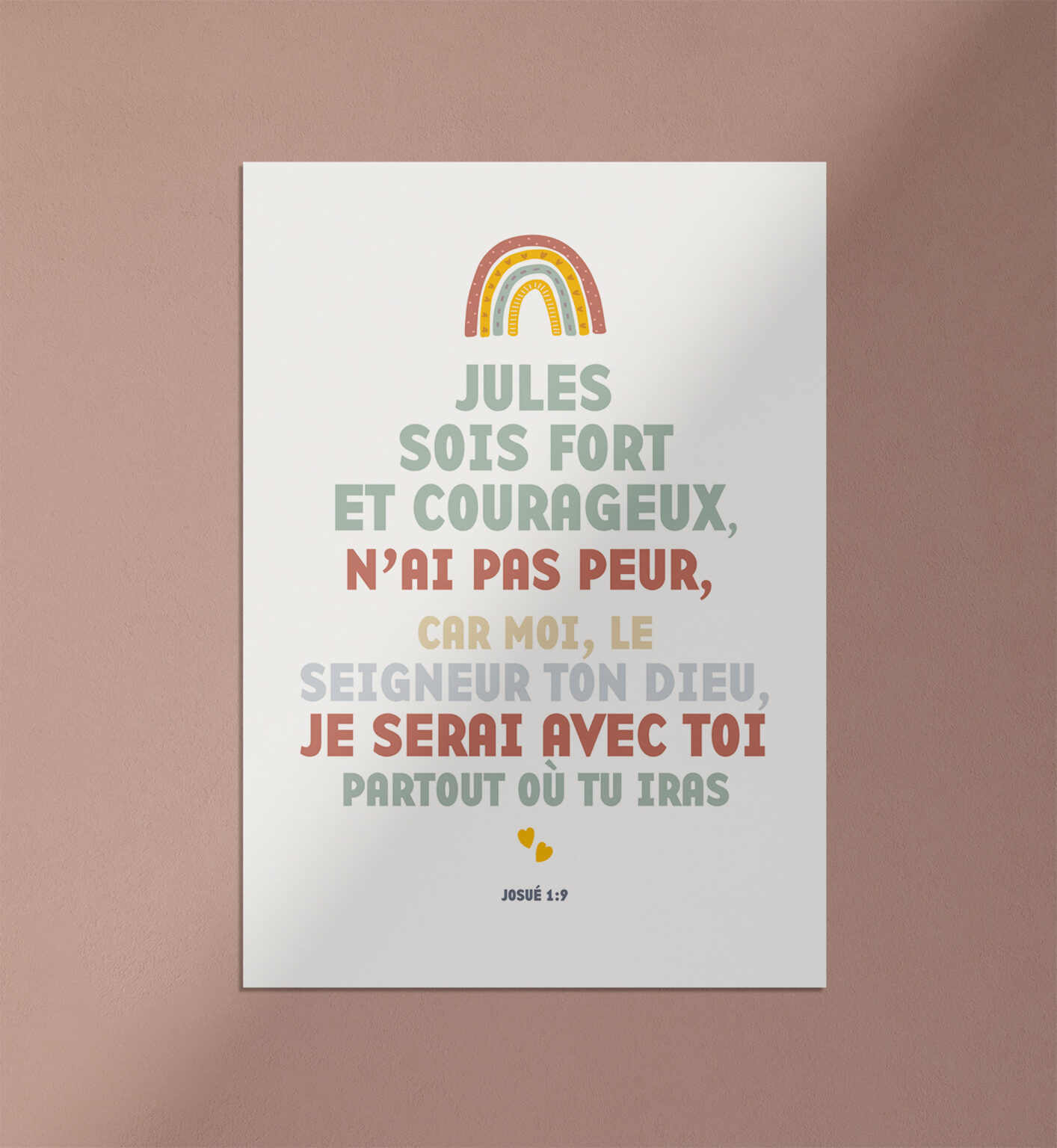 3 Affiches versets bibliques pour chambre enfant • bible • jésus